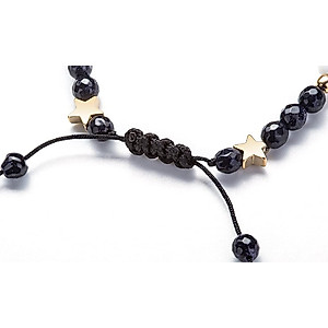 GelConnie Solar System Bracelet Universe Galaxy Bracelet The Eight Planets Guardian Star Bracelets Charm Stretch Bracelet Stone Beads Bracelet Meditation Relax Bangles Healing Gifts for Women, Men