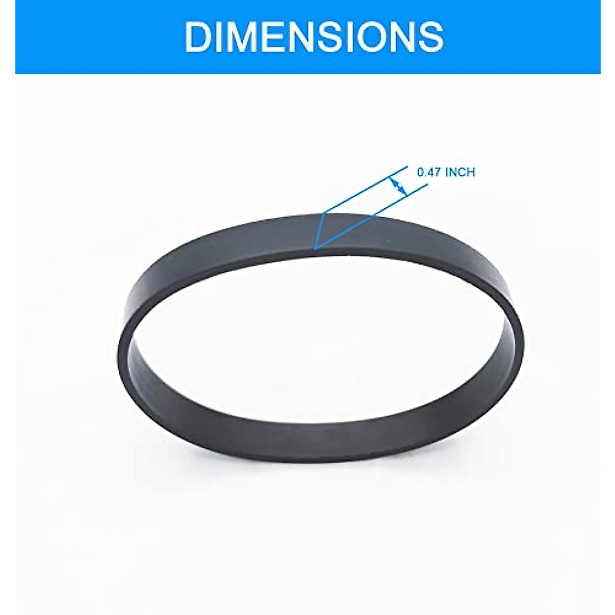 Replacement Vacuum Belts for Bissell 2910, 2910W,1986, 2987, 29878, 29879, 2806, 28062, 28068, P2283,22839,22837 PowerForce/TurboClean PowerBrush Pet Carpet Cleaner,Parts# 1606428 (2Pack)