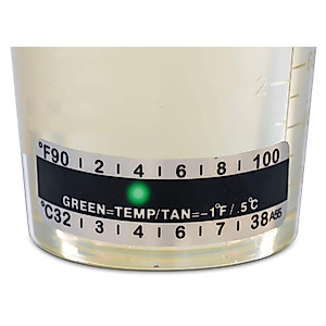 iTauyees 10 X Temperature Strips for Urine Drug Testing, Measurement Range: 32℃-38℃ (not Used as Body Temperature Measurement)