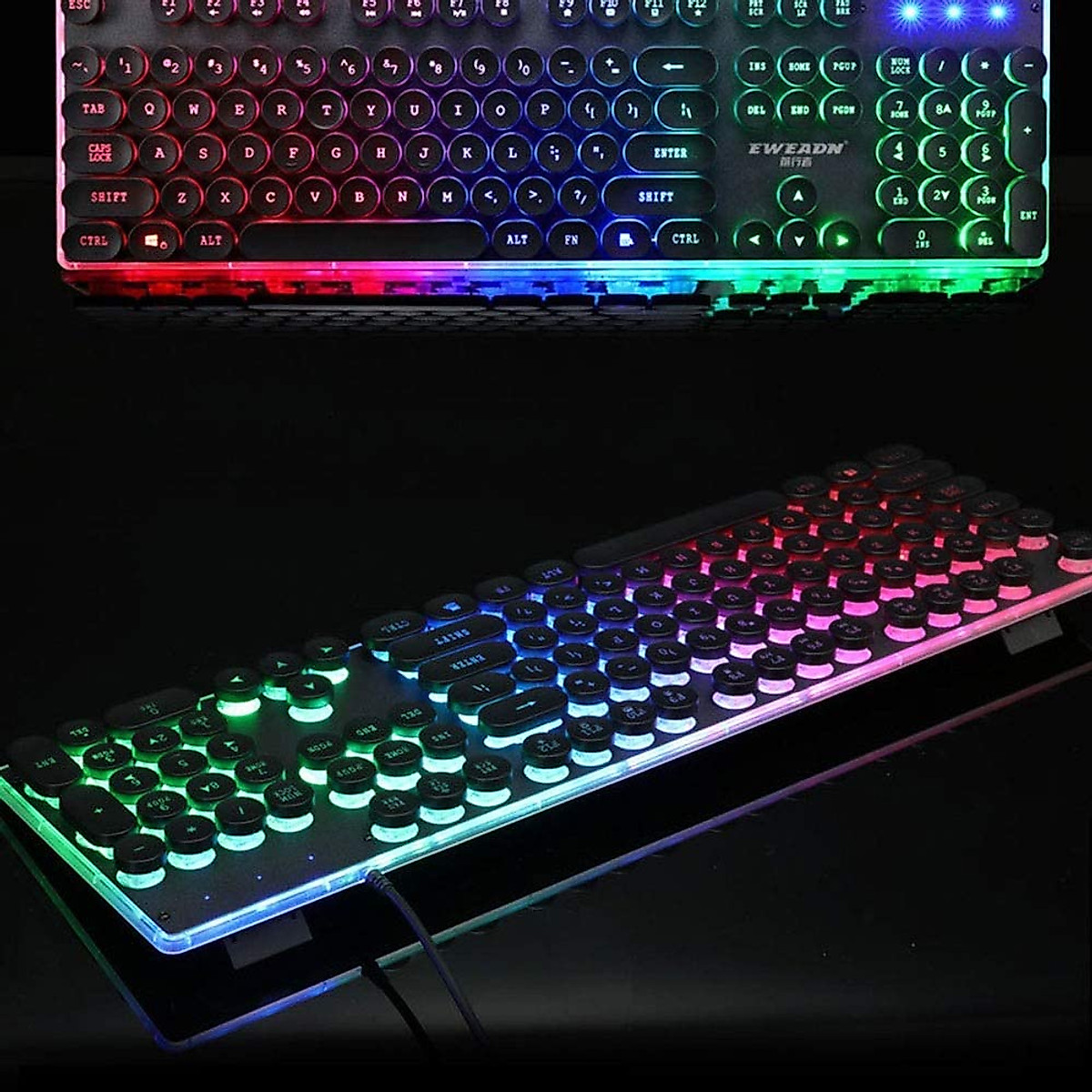SPLD Keyboards Computer Keyboard-wired Keyboard Punk Gaming Keyboard Mechanical Keyboard Can Be Illuminated-104 Keys