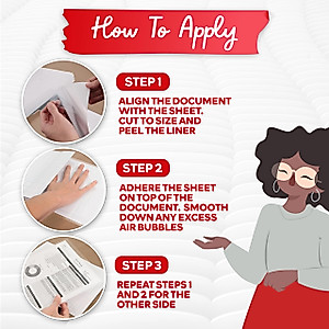 XFasten Self-Adhesive Laminating Sheets, 9 x 12 Inches (50-Pack), 4.76 Thickness