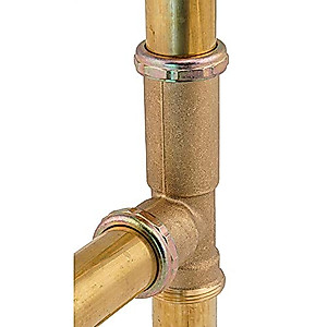 Everbilt WO-5-CR-TC Twist and Close 1-1/2" 20 Gauge Brass Pipe Bath Drain Chrome