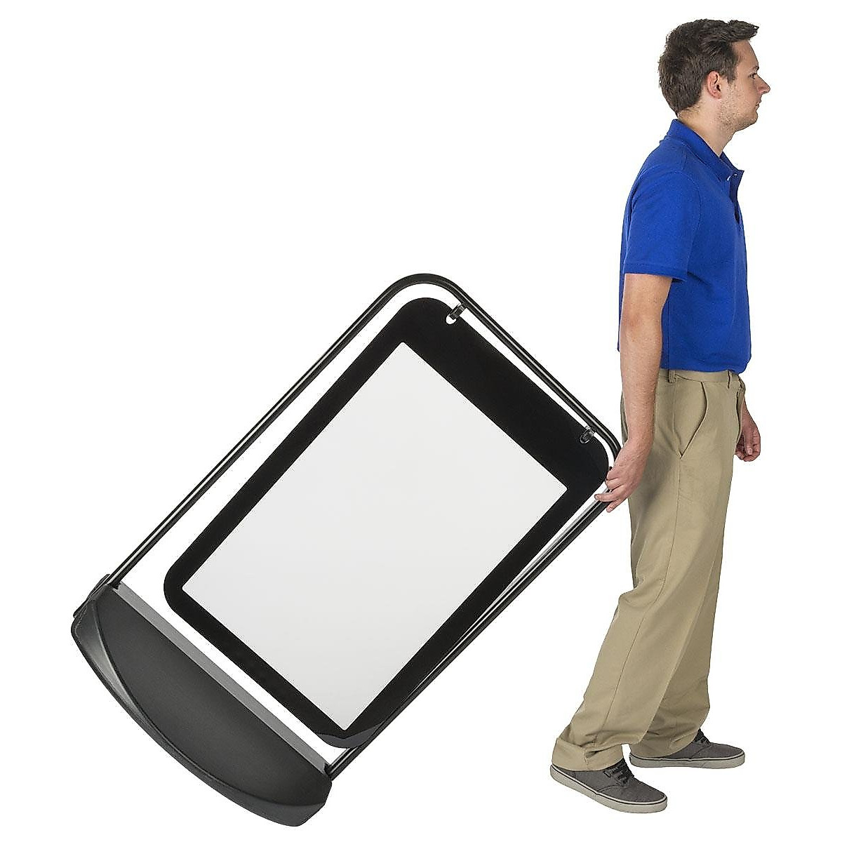 Displays2go PCK2030BK Sidewalk Poster Holder Sign, 20x30-Inch, Water Base with Dual Sided Sign