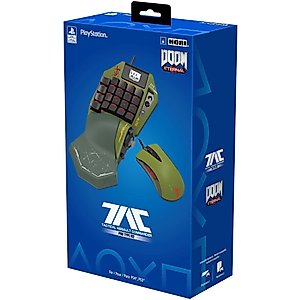 Hori PlayStation 4 TAC Pro Type M2 (Doom Edition) Programmable KeyPad and Mouse Controller for FPS Games by HORI - Officially Licensed by Sony & Bethesda - PlayStation 4