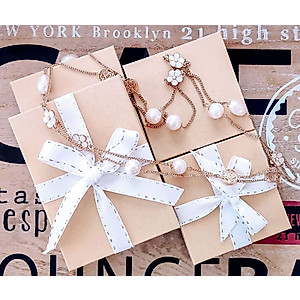 The Display Guys Pack of 25 Cotton Filled Cardboard Paper Kraft Jewelry Box Gift Case - Kraft (3.3" x 2.3" x 1.0")