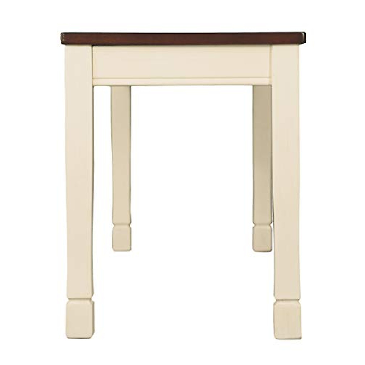 Signature Design by Ashley Whitesburg Cottage Rectangular Dining Bench, Brown & Antique White