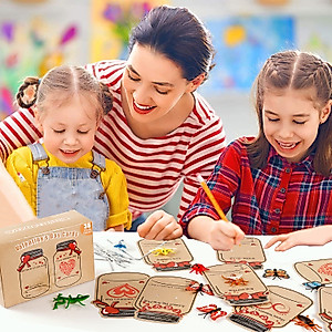 Valentines Day Cards for Kids - 36 Pack Love Bug Valentine Day Gifts for Kids & 12 Different Toy Bugs - Kids Valentines Day Cards Greeting Cards for Kids Classroom School Gifts Exchange Party Favors