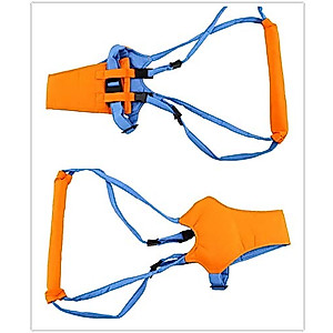 Toddler Baby Walking Harness Assistant Belt Kids Handheld Learning Walk Helper Support Trainer Tool (Baby Walking Harness - Blue Orange, 6-14 Months)