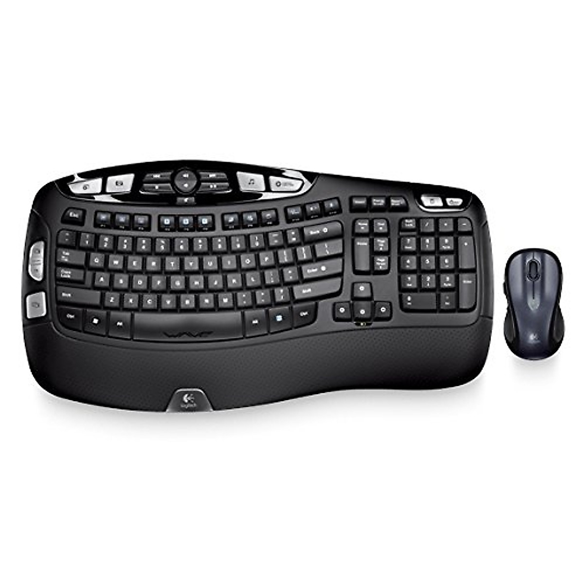Logitech MK550 Wireless Wave Keyboard and Laser Mouse Combo w/ 128-BIT AES Encryption 2.4GHZ USB