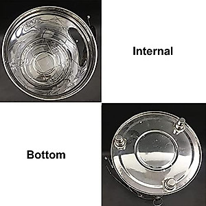 NABOOJ Burn Barrel, Stainless Steel Garden Incinerator Outdoor Bin with Fire Hook and Support, for Burning Garbage Leaves Yard and Waste Debris Paper