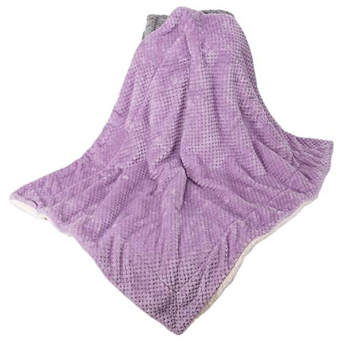 Fuzzy Dog Blanket or Cat Blanket or Pet Blanket, Warm and Soft, Plush Fleece Receiving Blankets for Dog Bed and Cat Bed, Couch, Sofa, Travel and Outdoor, Camping (Blanket (32" x 40"), DW-Lavender)