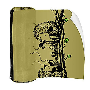 Hedgehogs Playing Chess Pencil Bag Pen Case Stationary Case Pencil Pouch Desk Organizer Makeup Cosmetic Bag for School Office