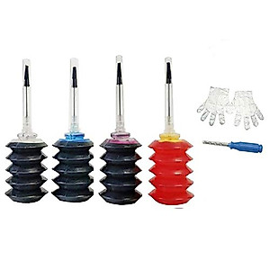 Vivid Colors Premium Dye Ink Refill Kit Replacement for Canon 275 and 276 PG-275XL CL-276XL PG-275 CL-276 275XL 276XL 275 276 Ink Cartridge Refill Ink Kit for Canon Pixma TS3520 TS3522 Printer Ink