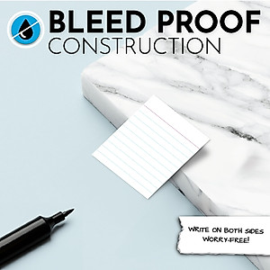 Home Advantage Ruled White Index Cards, File Lined Note Cards (2.5-x-3-inch)