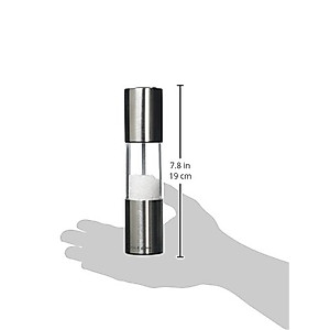 Cole & Mason Oslo PM/SM GS 180mm Clr S/Steel Precisio, 185 mm, Silver/Clear