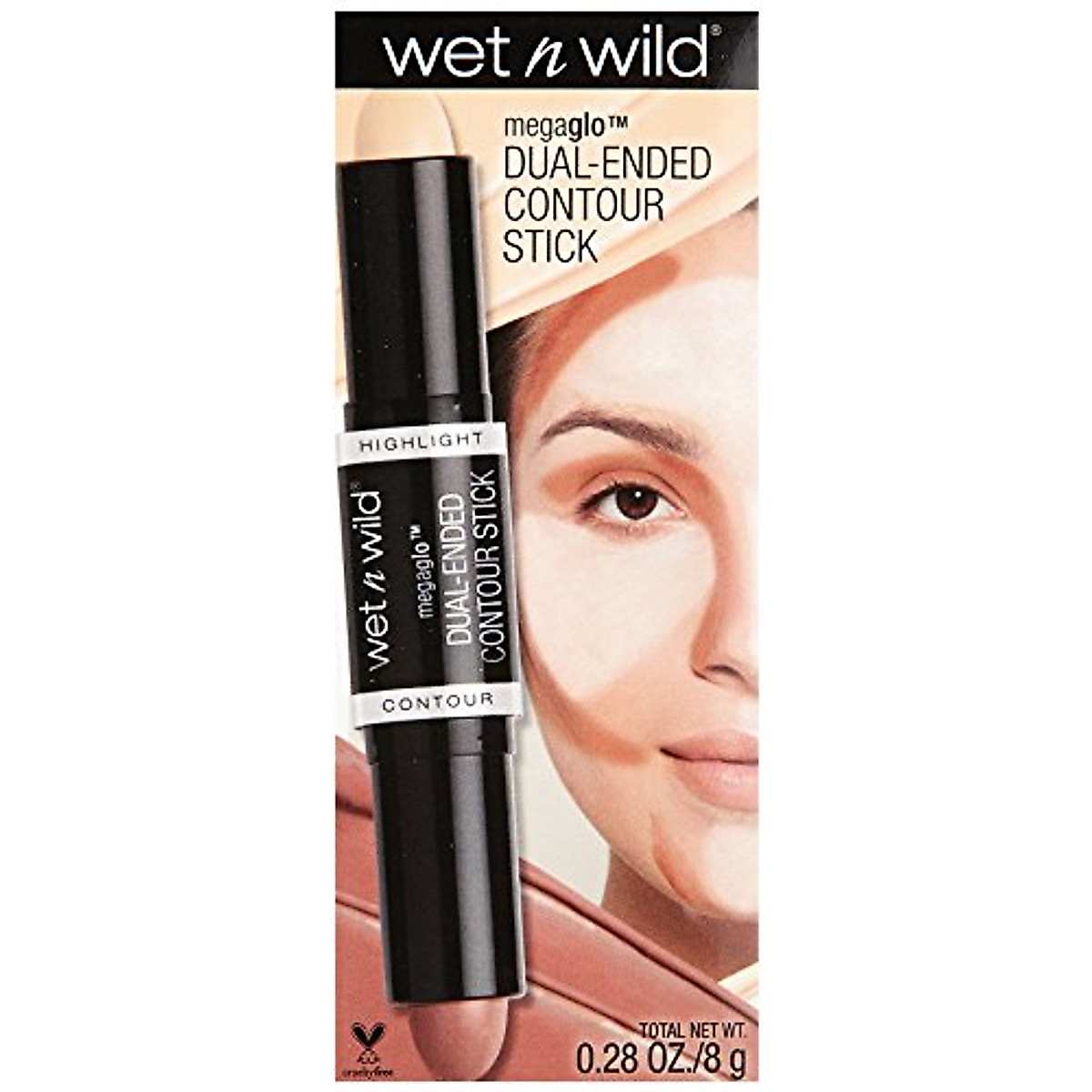 wet n wild Megaglo Dual-Ended Contour Stick, Light/Medium, 0.14 Gram (Pack of 3)