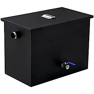 Commercial 8-70 LB Grease Trap 4-35 GPM Per Minute, Top Inlet For Restaurant Kitchen Tools,20 LB
