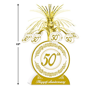 50th Anniversary Centerpiece Party Accessory (1 count) (1/Pkg)
