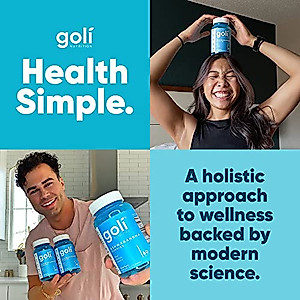 Goli Ashwagandha & Vitamin D Gummy - 60 Count - Mixed Berry, KSM-66, Vegan, Plant Based, Non-GMO, Gluten-Free & Gelatin Free Relax. Restore. Unwind.