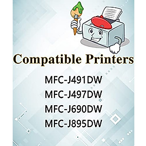 MM MUCH & MORE Compatible Ink Cartridge Replacement for Brother LC-3013 LC3011 LC3013 to use for MFC-J487DW MFC-J491DW MFC-J497DW MFC-J690DW MFC-J895DW Printers (Cyan + Magenta + Yellow) 3-Pack