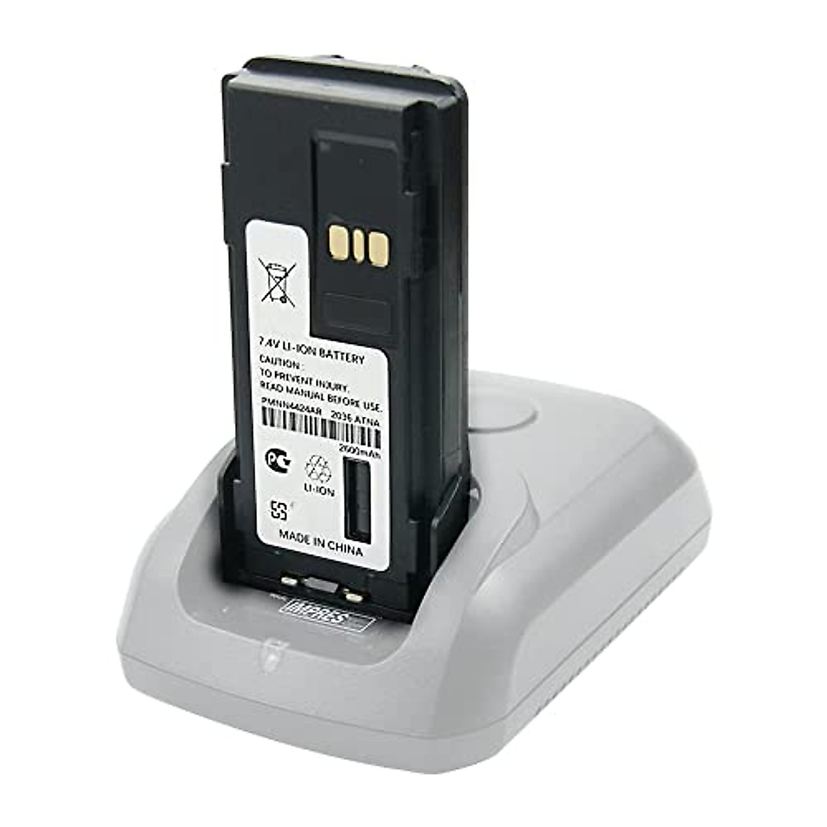 Vineyuan 7.4V 2600mAh PMNN4424AR Li-ion Battery for APX 1000 APX 2000 APX 3000 APX 4000 Two Way Radio Battery with Belt Clip - 10 Pack