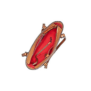 Dooney & Bourke Pebble Leather Small Lexington Shopper - White