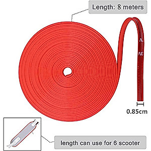 Stormytime Anti-Collision Strip Replacement for Xiaomi M365 / Pro Ninebot ES Max G30 Gotrax Electric Scooter Parts, Prevent Scooter from Friction Damage Bumper Protective (Red)
