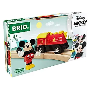 Brio 32265 Disney Mickey and Friends: Mickey Mouse Battery Train | Wooden Toy Train Set for Kids Age 3 and Up - Amazon Exclusive (63226500)