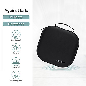 MOSISO Hard Travel Carrying Case Compatible with Philips Norelco Multigroom Beard Trimmer Series 7000, MG7750/49, Waterproof Shockproof EVA Organizer Storage Bag with Handle & Cleaning Brushes, Black