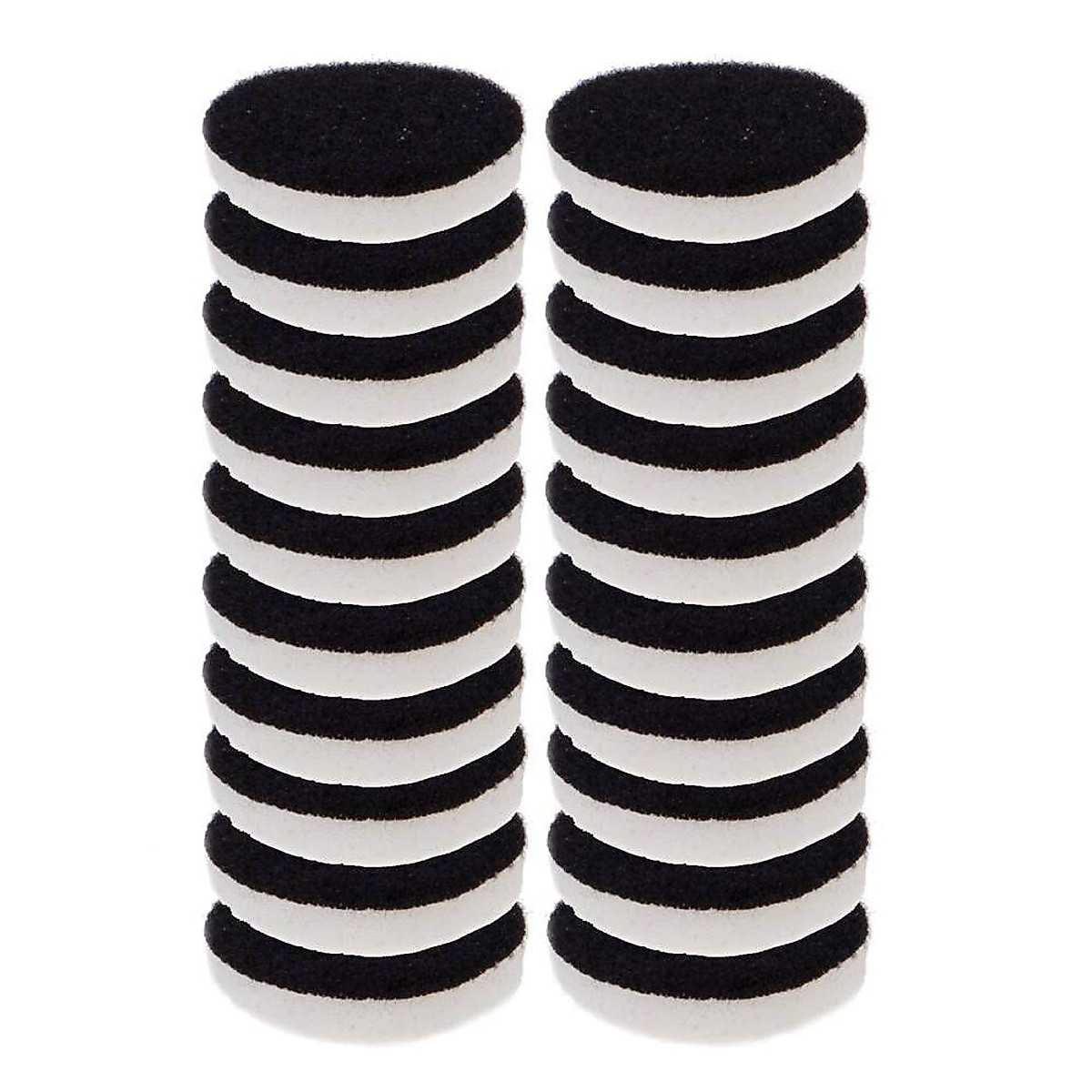 Pixiss Mini Ink Blending Tools, 2 Pack Round with 24 Replacement Foam Pads, 10 Stick Blending Tools for Distressing, Blending and More