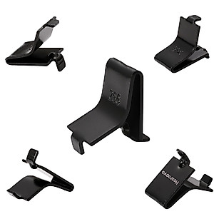 Shelf Clips, Hosrnovo 28PCS Adjustable Supports Clip for 255 Standard Pilaster, Heavy Duty Metal Shelving Brackets Clips for Kitchen Cabinet Bookcase (Black)