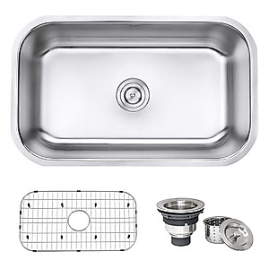 Ruvati 30-inch Undermount 16 Gauge Stainless Steel Kitchen Sink Single Bowl - RVM4250