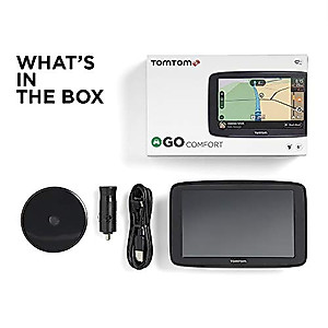 TomTom Go Comfort 5 Inch GPS Navigation Device with Updates via Wi-Fi, Real Time Traffic, Free Maps of North America, Smart Routing, Destination Prediction and Road Trips