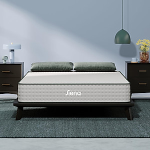 Siena 10” Cal King Hybrid Plush Mattress - Memory Foam & Innerspring System - 180 Night Trial - Premium Pressure-Relieving Layers - 10 Year Manufacturer Warranty - CertiPUR-US® Certified