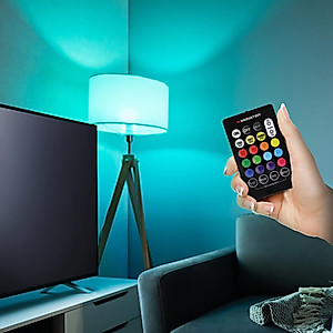 XTREME DIGITAL LIFESTYLE ACCESSORIES Monster Multi-Color & Multi-White LED Light Bulb with IR Remote Control, 12 Lighting Options, Brightness Controls