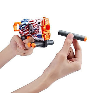 XShot Skins Menace - Graffiti & US Army (4 Pack + 24 Darts) by ZURU, Easy Reload, Air Pocket Dart Technology, Toy Foam Dart Blaster for Kids, Teens, Adults, Frustration Free Packaging