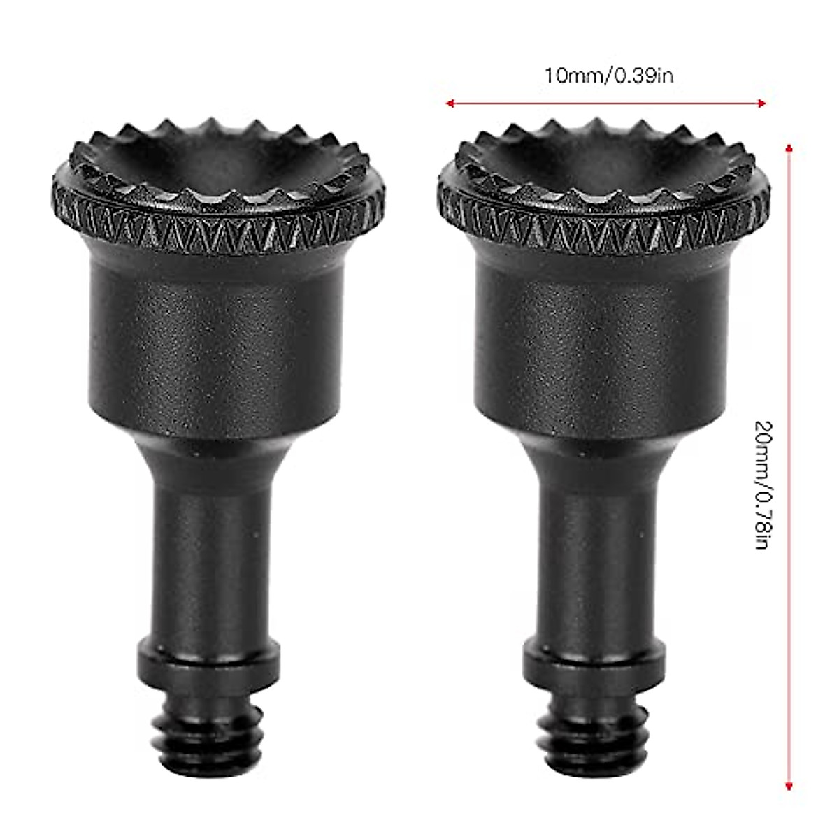 Drone Accessories Fits Aluminum Alloy Remote Control Joystick Thumb Rocker for Women and Men Meet All You Needs for 2 for(Black)