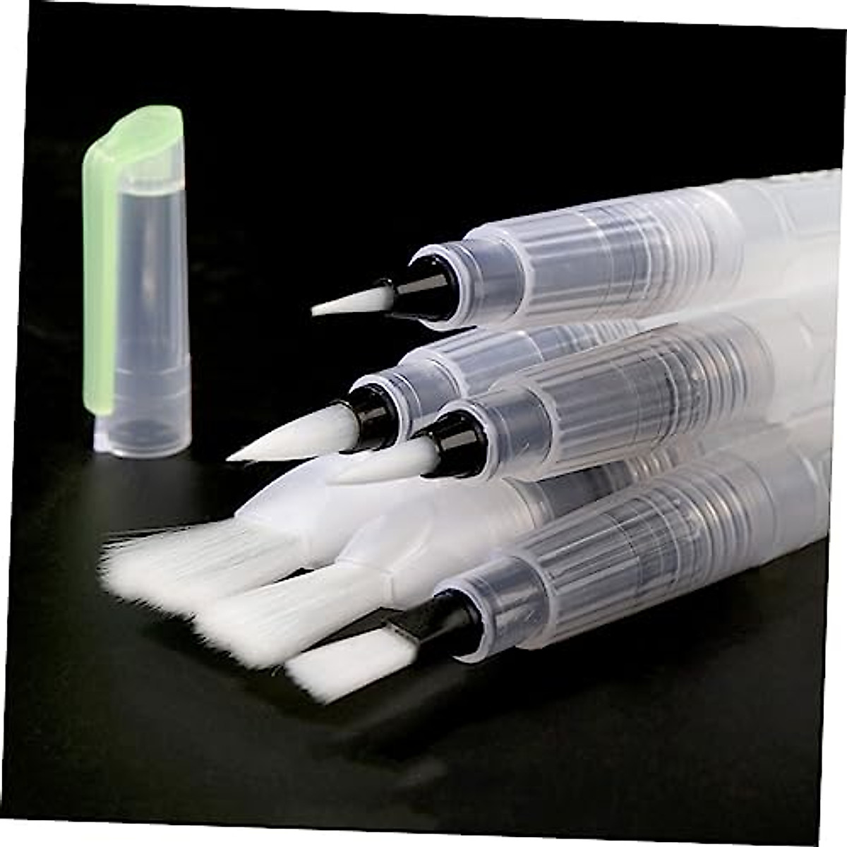 Water Brush Pen 9 Pcs Ink Pen Set Water Coloring Brush Pen Portable Painting Pen Watercolor Brush Fountain Pen White Water Soluble Colored Pencils