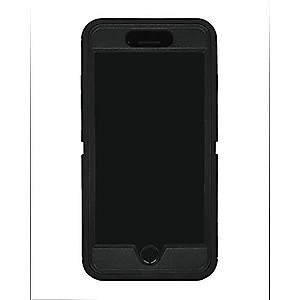 Hand-e Muscle Case for Apple iPhone 8 Plus / iPhone 7 Plus, Triple Layer Protection (Defender), Drop Proof, Hands Free Kickstand & Belt Clip – Black/Black