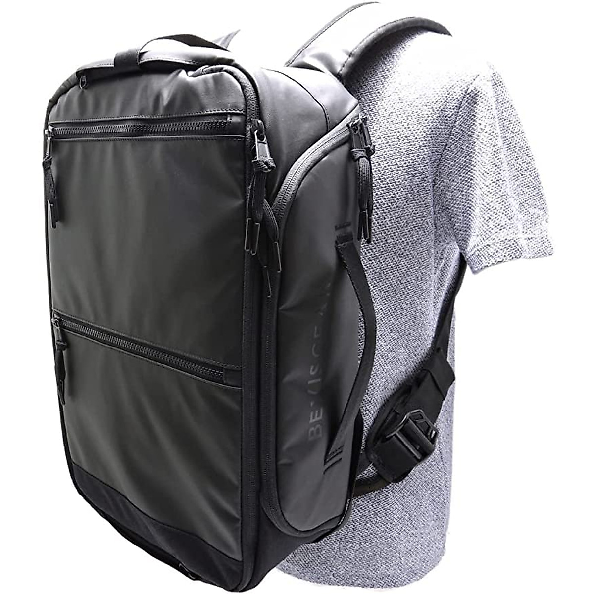 BEVISGEAR Top Shelf Camera Bag, Water Resistant Sling Backpack for Photo and Video with hidden Tripod Holder, works with DSLR, SLR, Mirrorless cameras and more