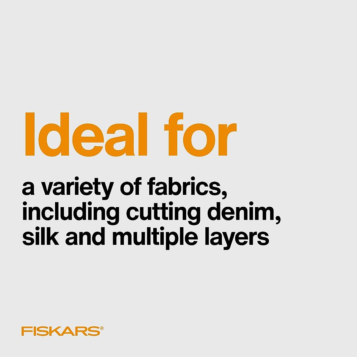 Fiskars 1294508697WJ Left-hand 8" Bent-left, Stainless Steel - Orange