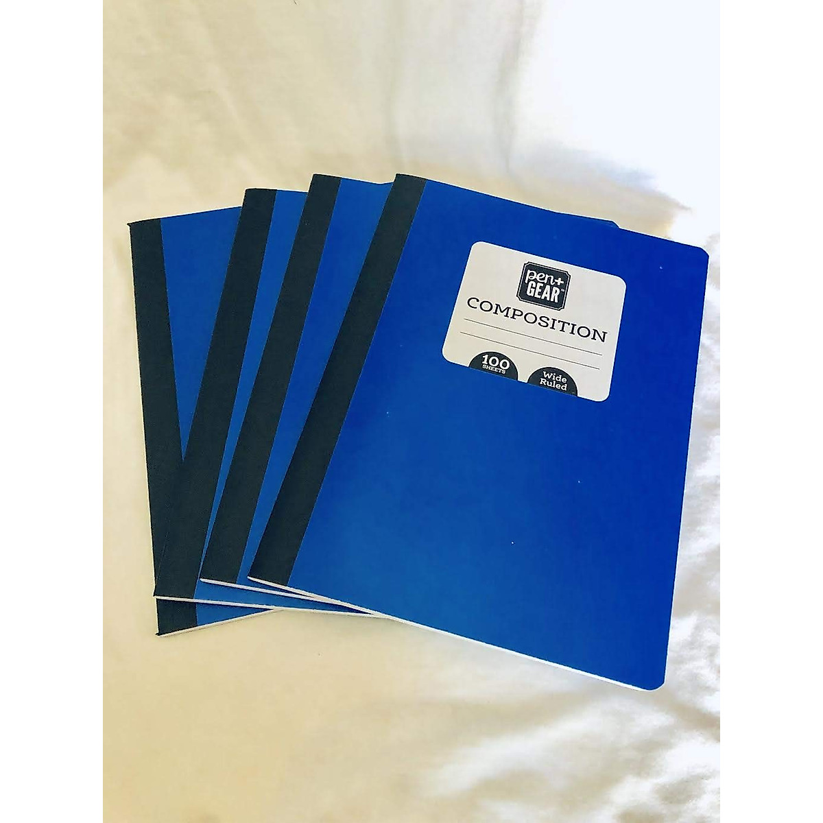 Pen & Gear Composition Notebook 4 Bundle (Blue)