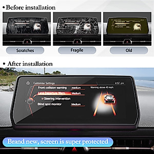 SKTU Screen Protector Foils for 2020-2024 2025 Toyota GR Supra A90 8.8In Navigation GR Supra Accessories Tempered Glass Scratch Resistance HD Clear