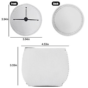 ZUYYON 10 Pcs Sublimation Blank Wine Glass Sleeve and Base Cover Set Neoprene Insulated Wine Glass Cover Sublimation Drink Sleeve Holder for Wine Glass Sublimation Ornaments Supplies