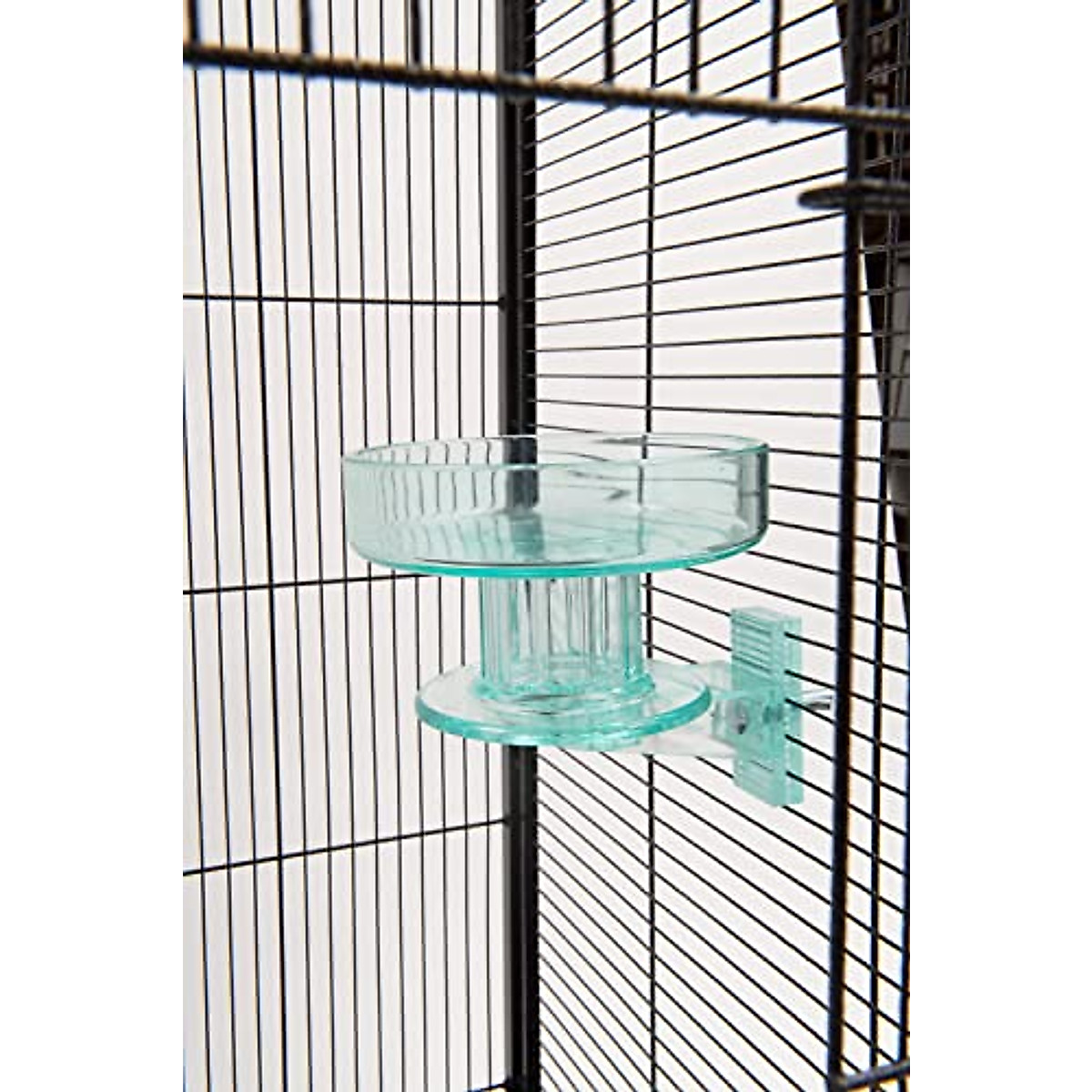 Lixit Quick Lock Bird Cage Bath for Lovebirds, Canaries, Finches, Parakeets, and Cockatiels and Other Small to Medium Feathered Friends (Pack of 2)