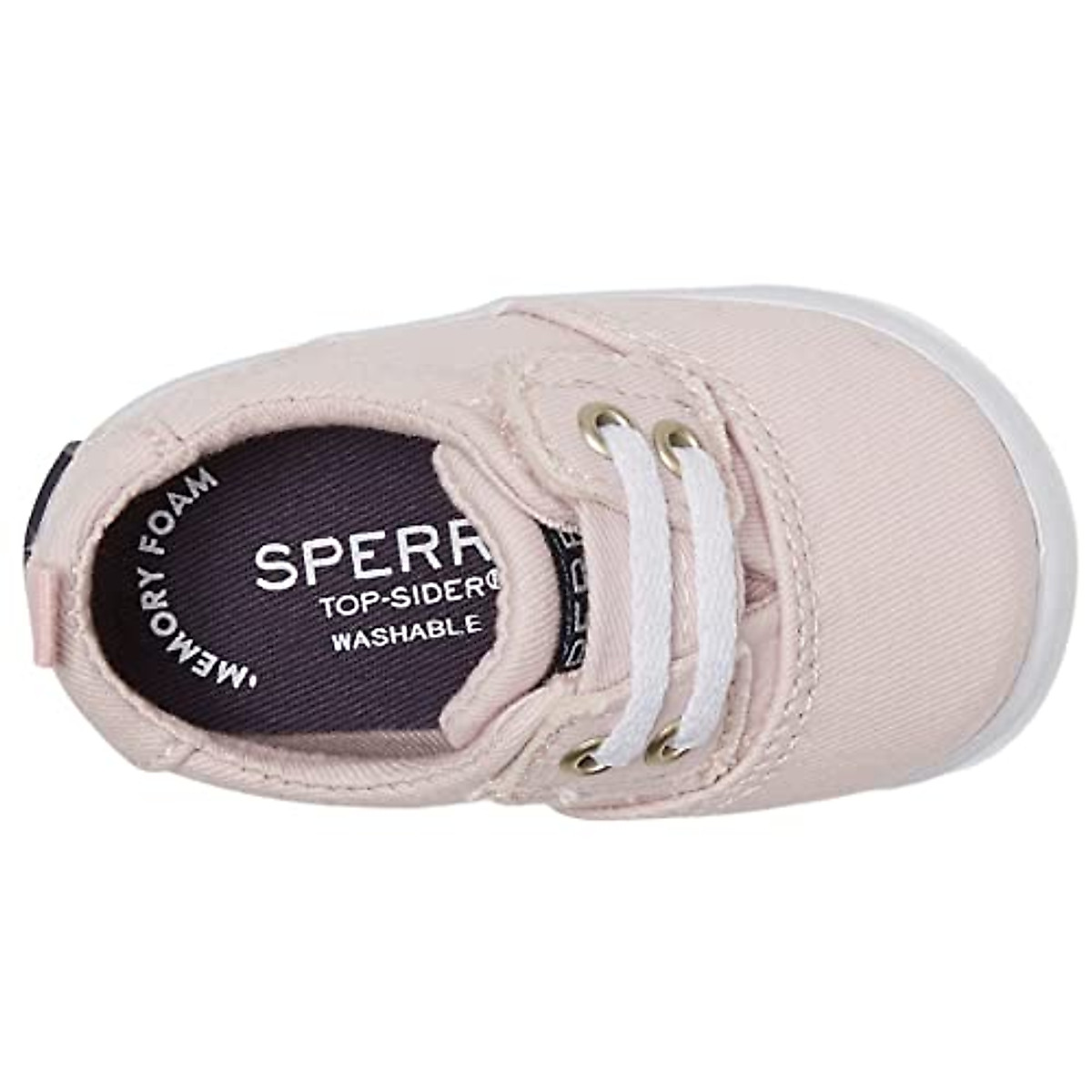 Sperry Kids Footwear Baby Spinnaker Crib Jr Washable Sneaker, Blush, 3 US Unisex Infant