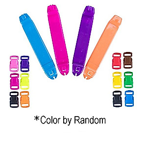 Craft County Paracord Parachute Cord Jig Bracelet Loom-Plastic Wristband Maker - Paracord Braiding Weaving DIY Tool