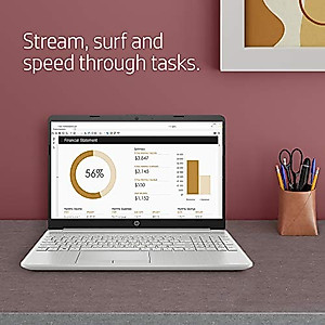 2022 Newest HP 15 Laptop, 15.6" FHD IPS Display, Intel Core i3-1115G4 Processor, Intel UHD Graphics, 16GB RAM, 1TB PCIe SSD, Fingerprint Reader, Ethernet Port, Windows 11 + Microfiber Cloth