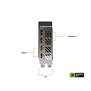 GIGABYTE GeForce RTX 4060 Ti WINDFORCE OC 8G Graphics Card, 2X WINDFORCE Fans, 8GB 128-bit GDDR6, GV-N406TWF2OC-8GD Video Card
