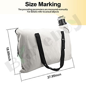 BV-005 610004-01 Shoulder Bag - by Braveboy, Compatible with Black & Decker 614000401 BV2500 BV4000 Leaf Blower - Replacement BV-005 Collection Bag (1)